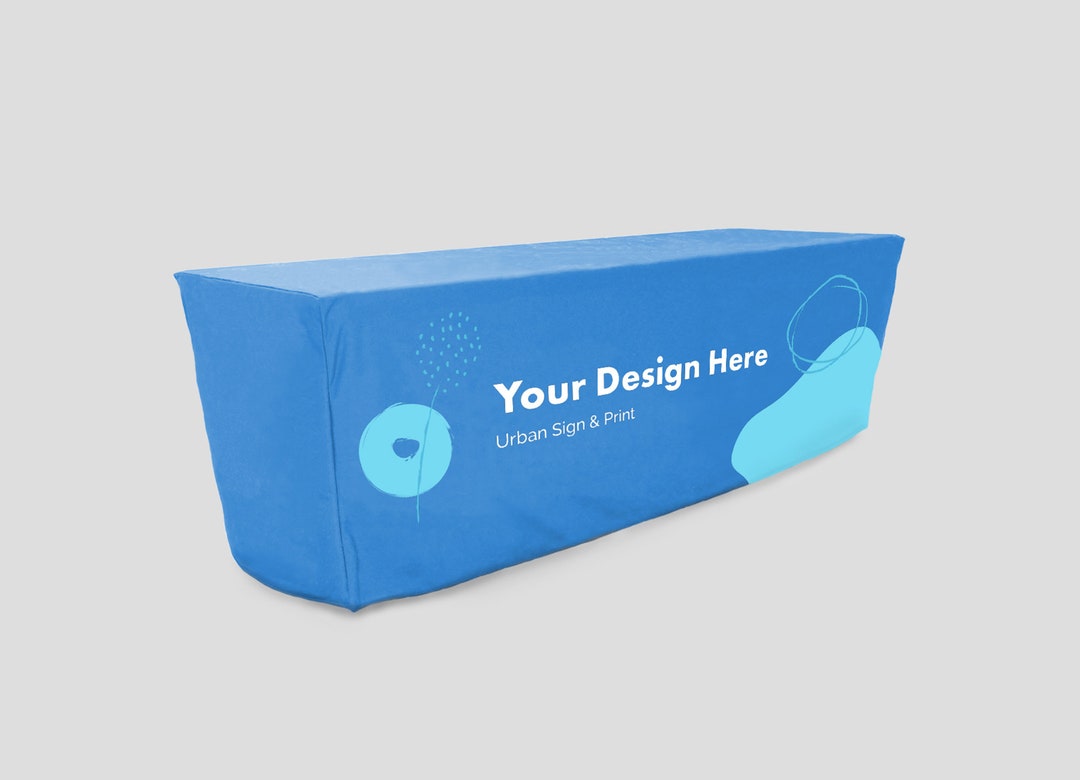 Fitted Table Throw Printing | Custom Printed Table Throws | Custom ...