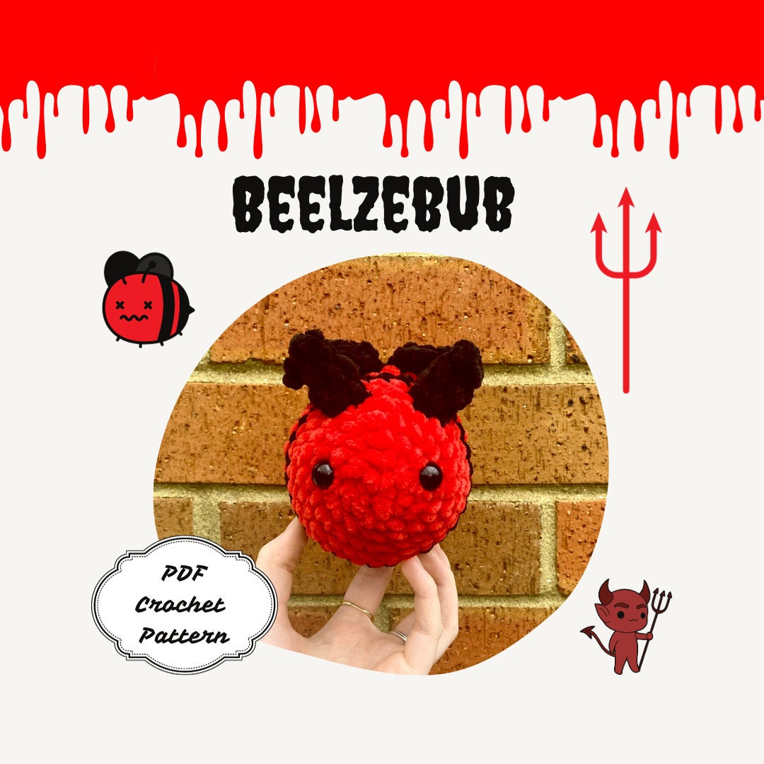 Beelzebub Crochet Pattern Halloween Bee Crochet Pattern - Etsy