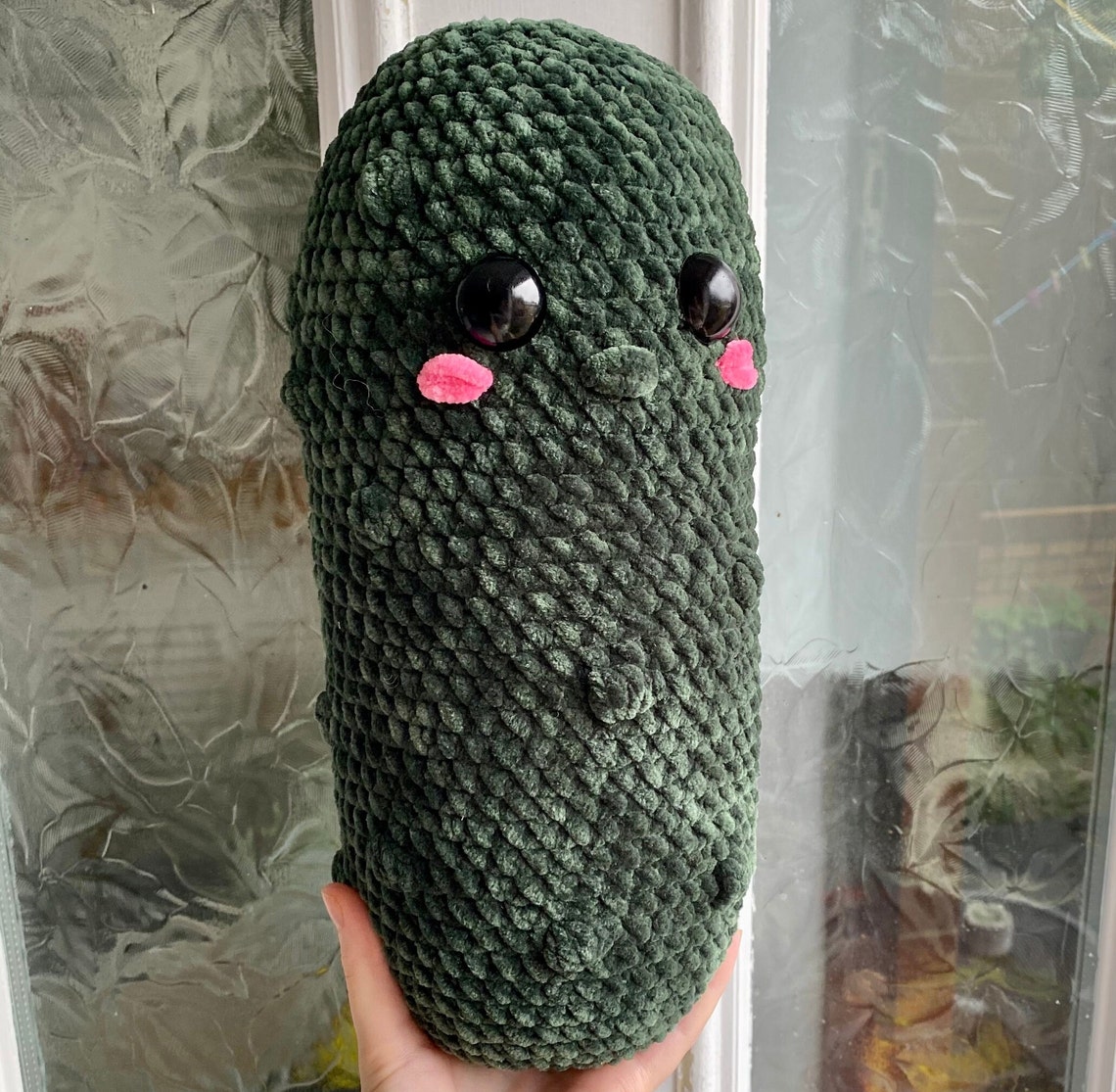 Jumbo Pickle Crochet Pattern | Pickle Crochet Pickle Plushie Crochet ...