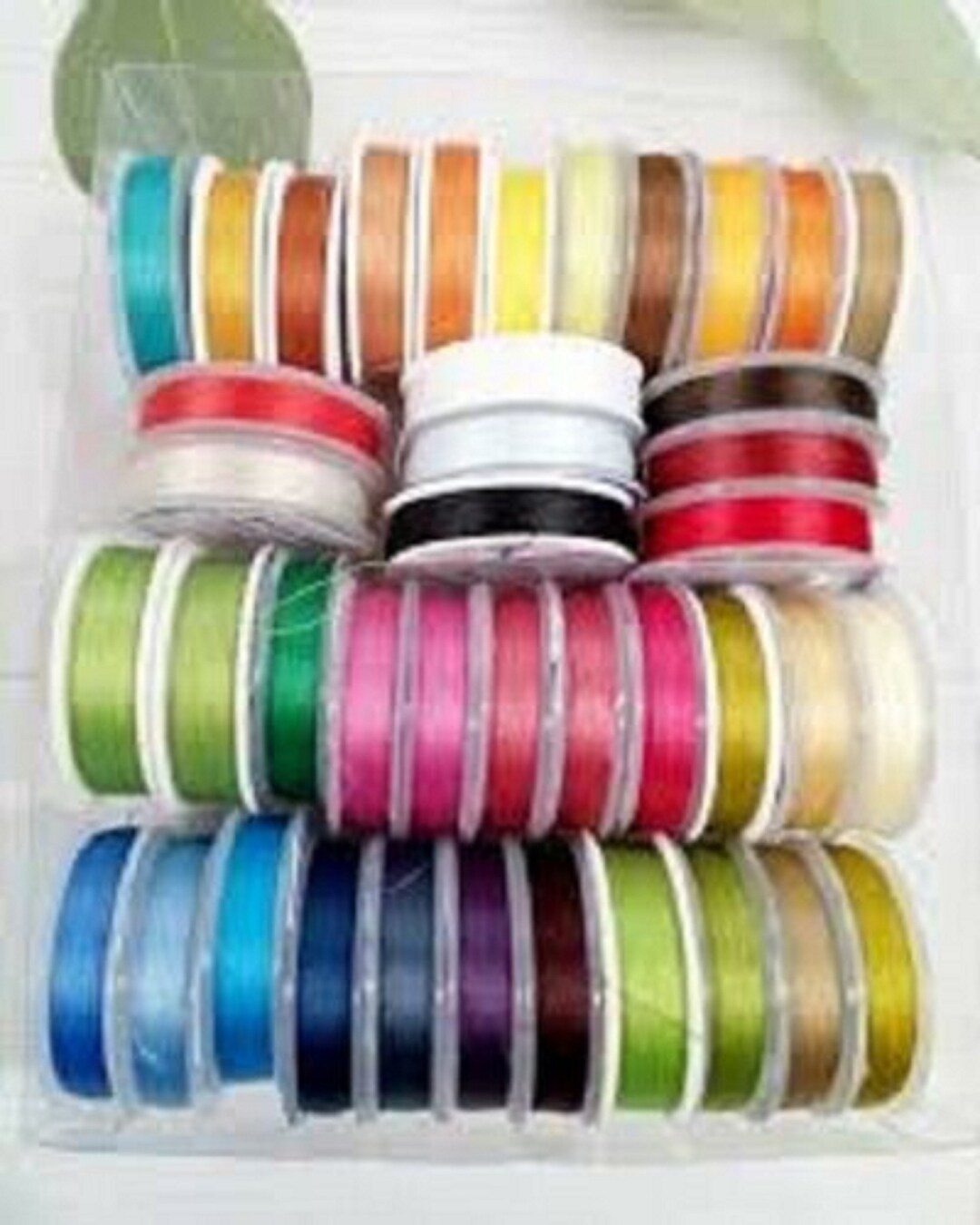 Threads for Embroidery With Beads, 1 Set - 100 Pcs 10000 Meters ...