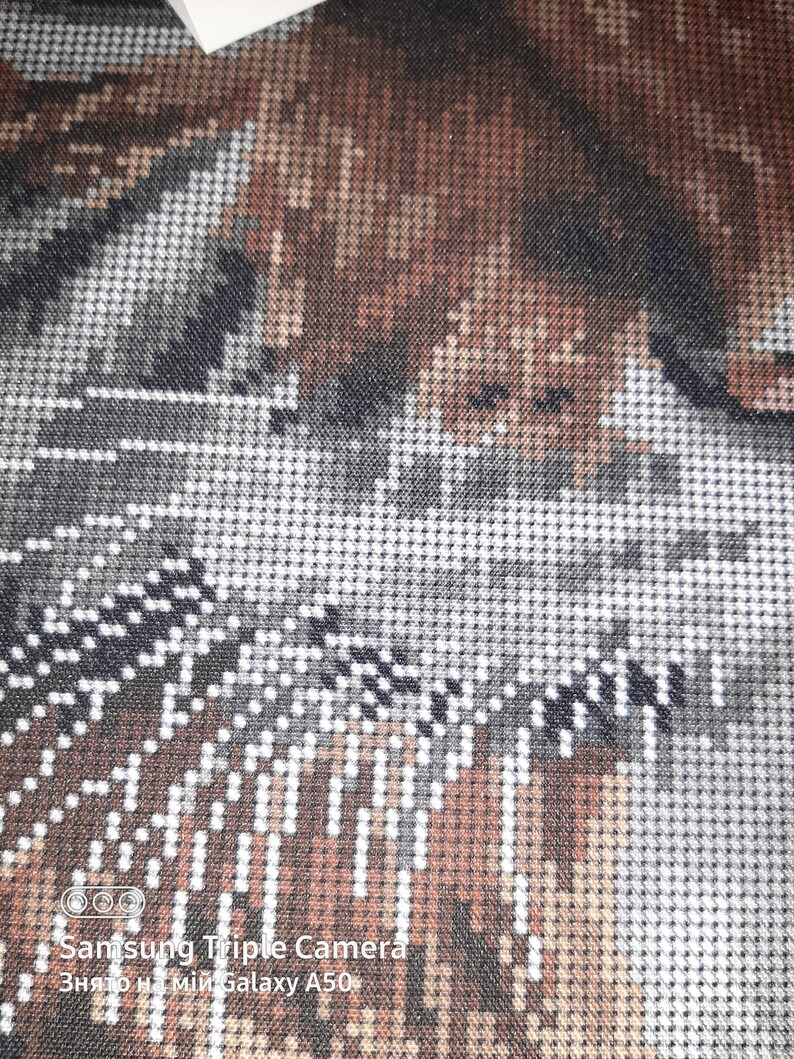 Bead Embroidery Kit Animals Cute Tiger Printed Pattern Beads Cross ...