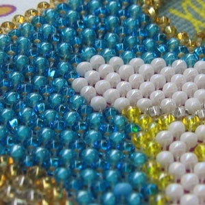 DIY BIG BEAD Picture, Bead Embroidery Kit, Needlepoint Beading, Africa ...