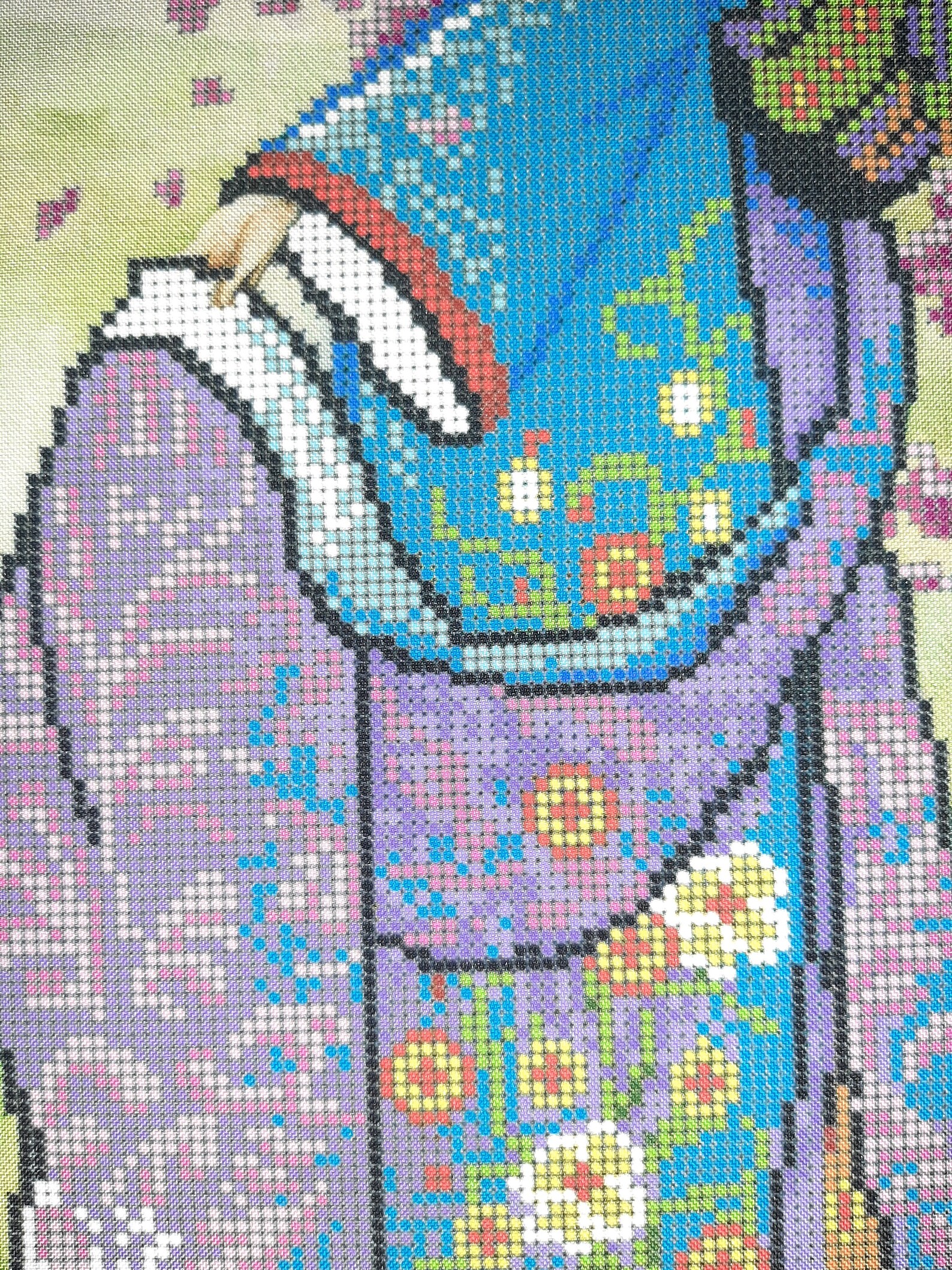 Bead Needlepoint Kit, Bead Cross Stitch, Large Embroidery Kit Asia ...