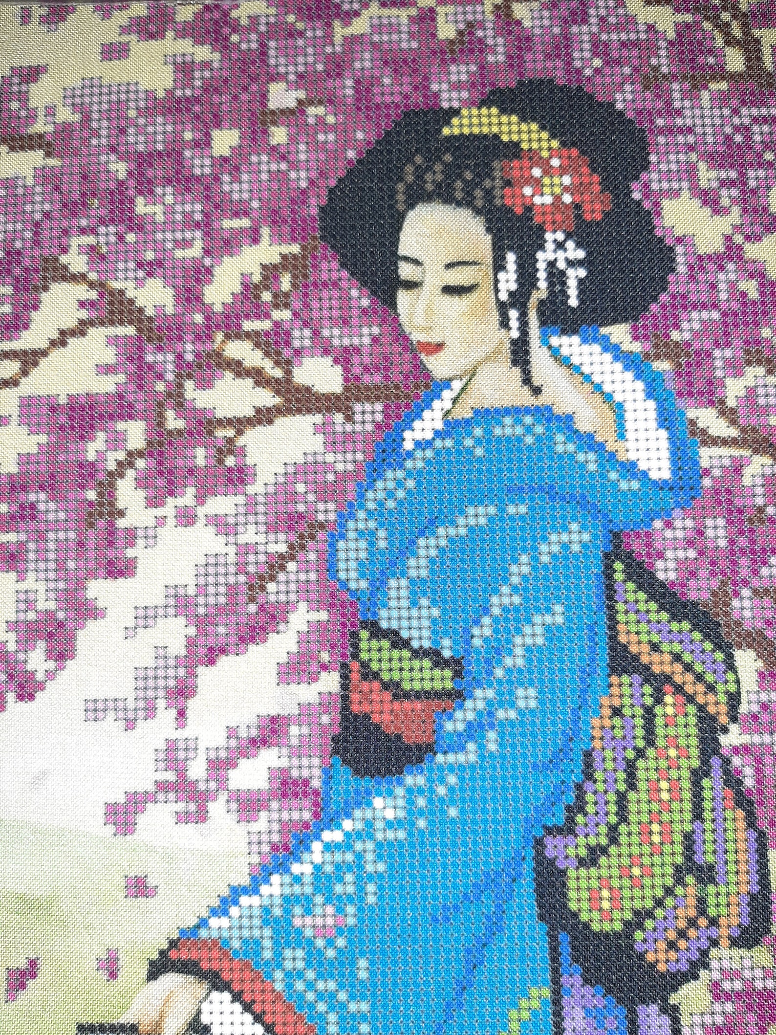 Bead Needlepoint Kit, Bead Cross Stitch, Large Embroidery Kit Asia ...