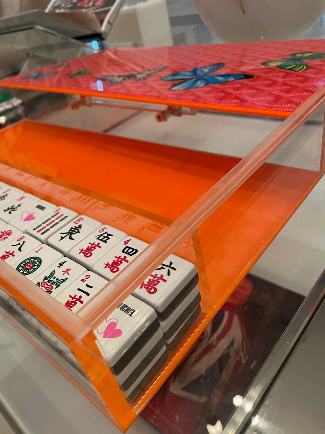 Mah Jongg Acrylic Set With Tiles and Racks - Etsy