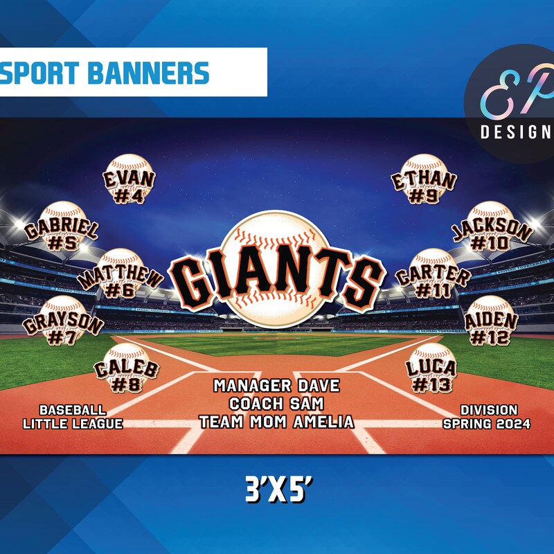 Baseball Banner - Etsy