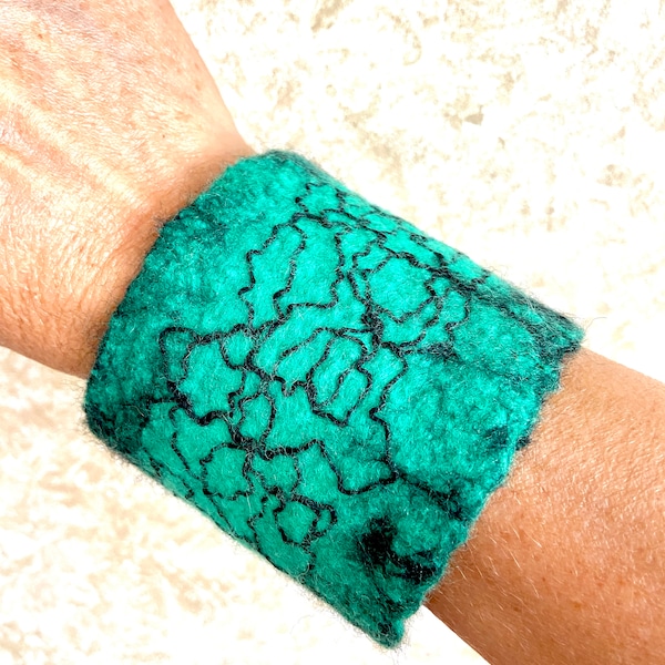 Wool Cuff/bracelet, Felted Cuff/bracelet, Felt Cuff/bracelet, Handmade ...