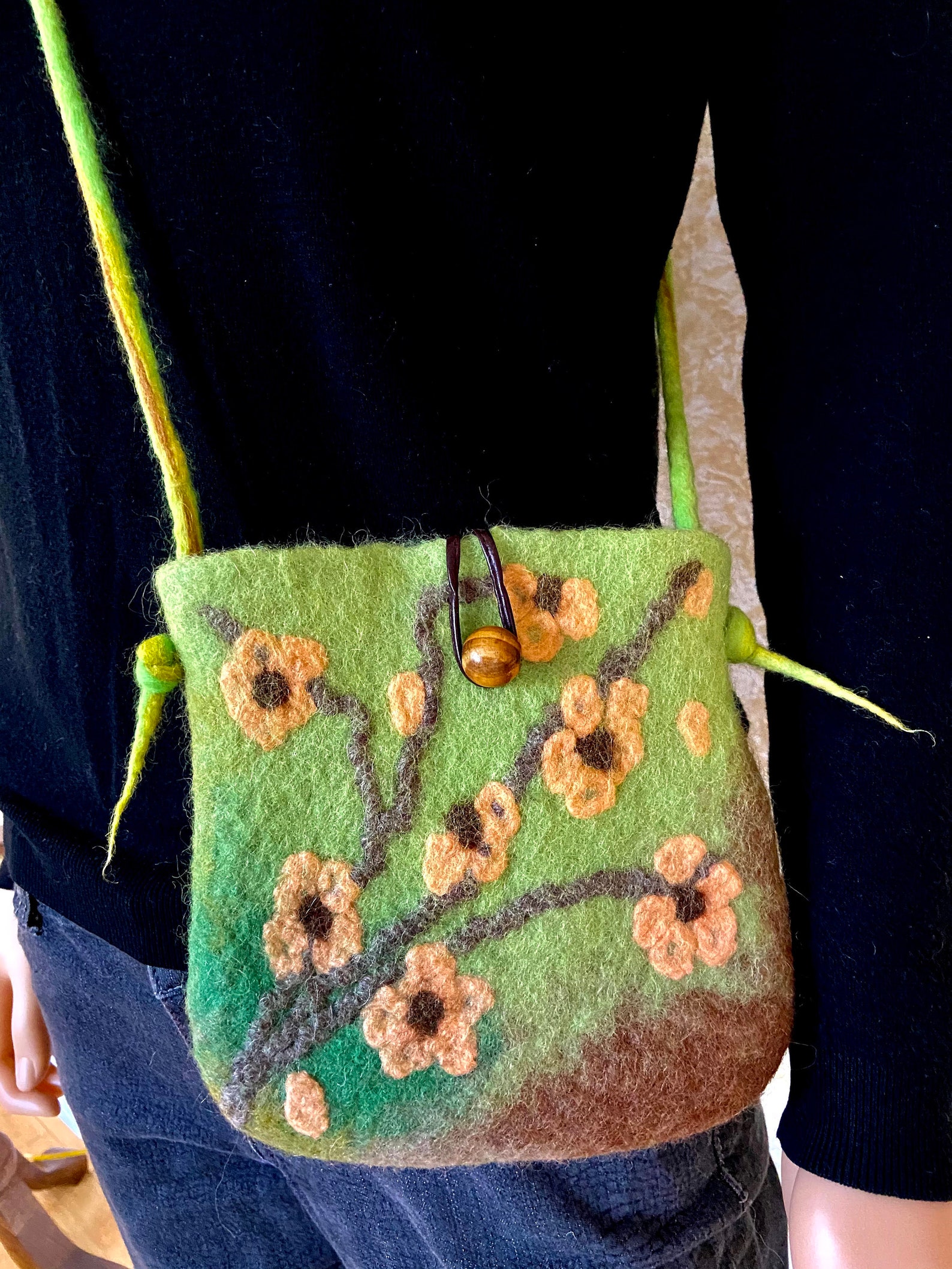 Felted Small Bag, Wool Bag, Wool Crossbody Bag, Shoulder Bag, Handmade ...
