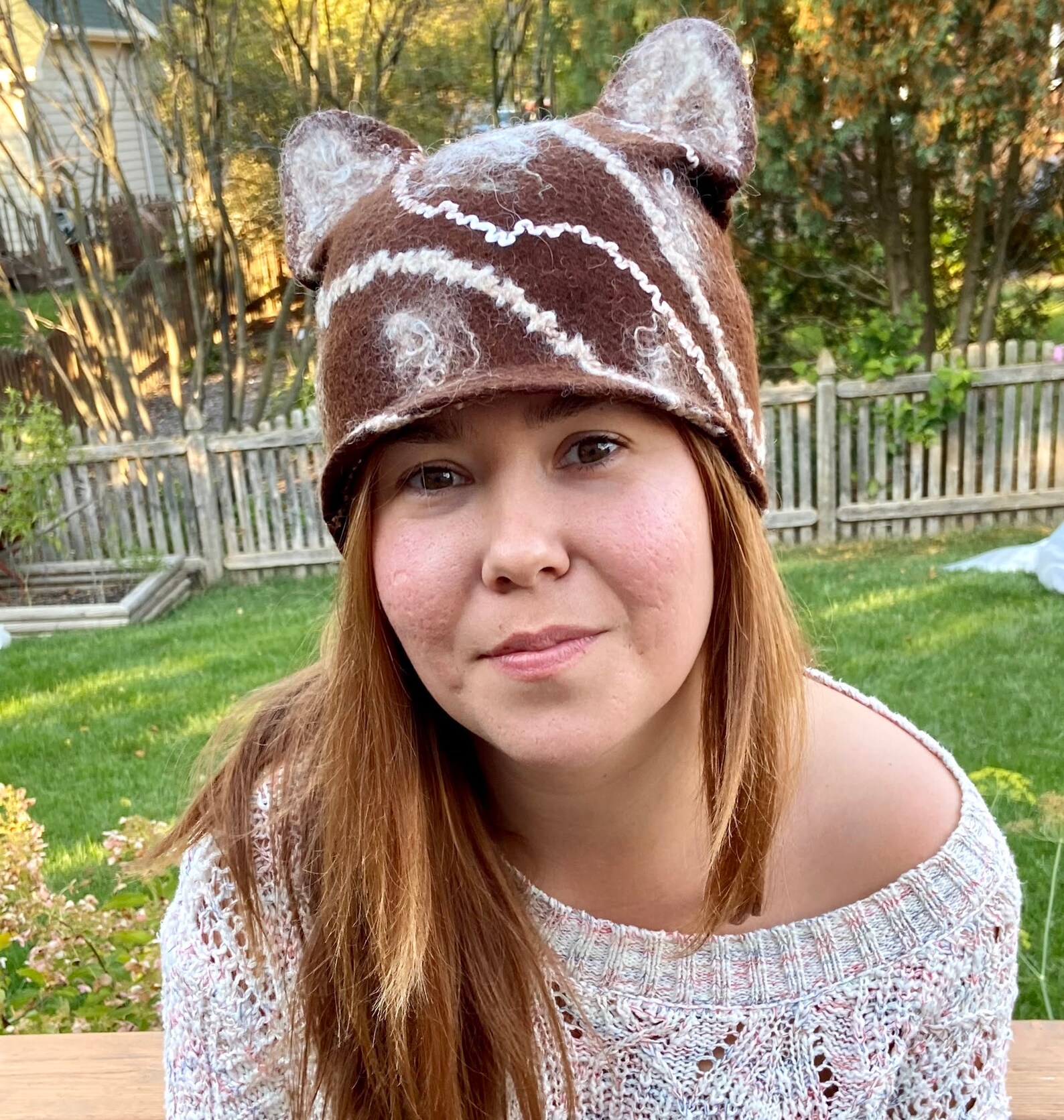 Handmade Felted Wool Cat Hat: Head Warmer - Etsy