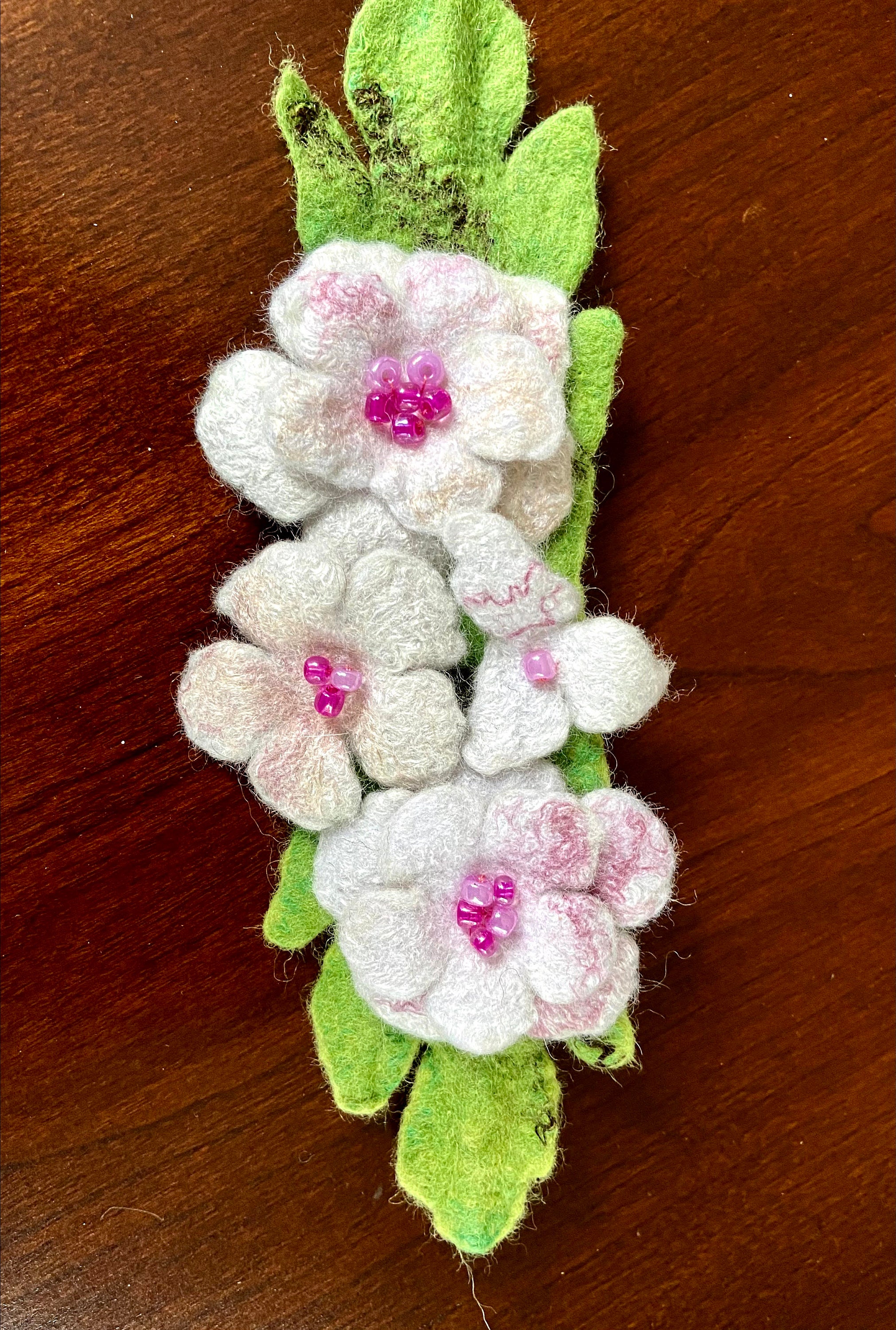 Felted Brooch rosehip Blossom Wool Brooch | Etsy