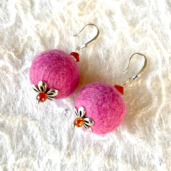 Wool Earrings - Etsy