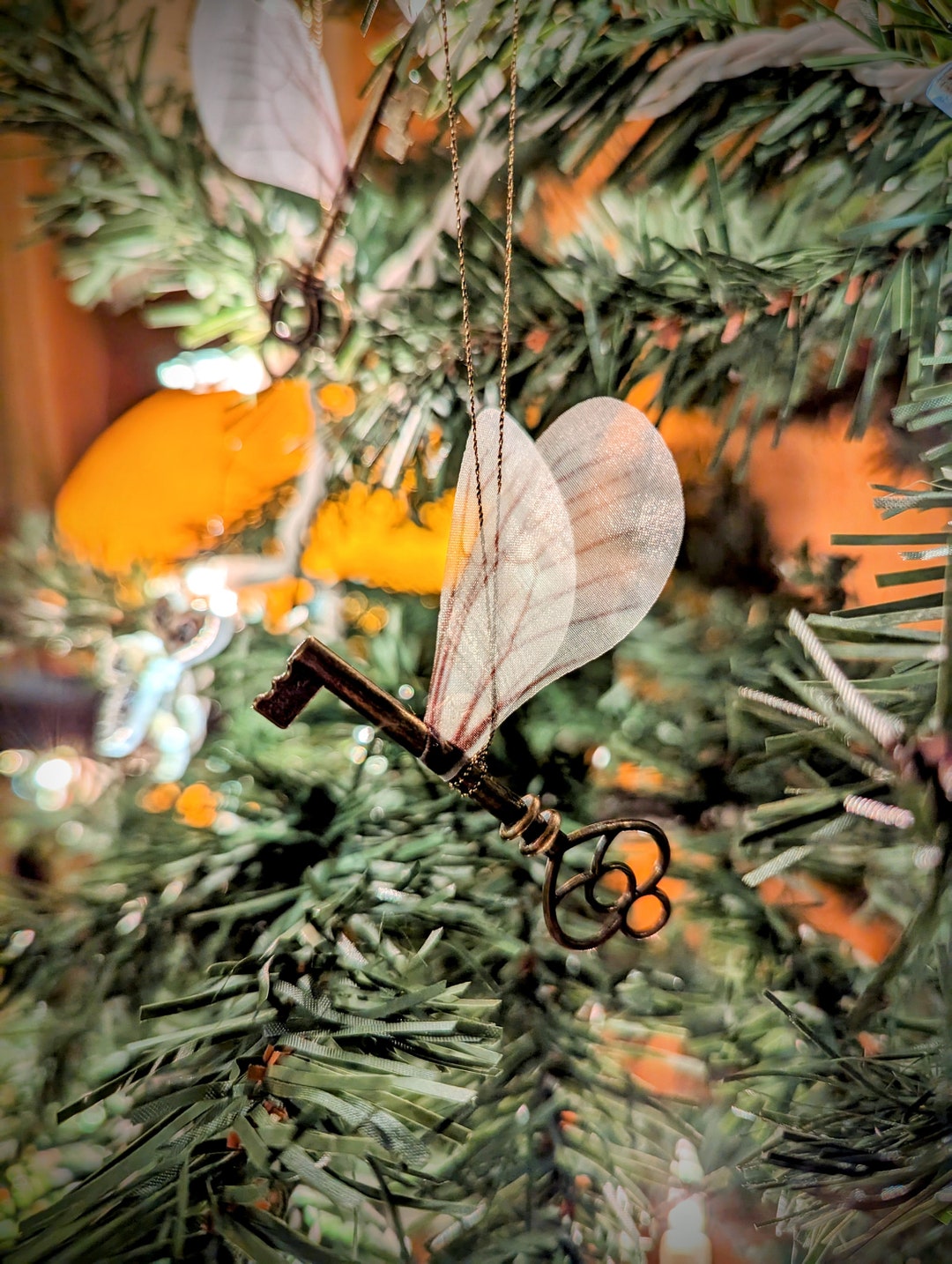 Magical Flying Key Ornaments Winged Keys - Etsy