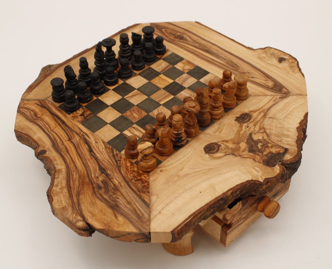 Chess Set M Rustic Incl. 32 Chess Pieces Chess Table Made of - Etsy