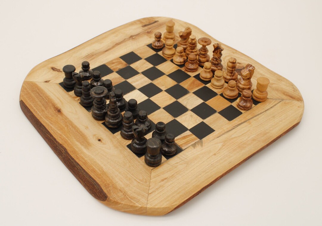 Chess Set L Rustic Incl. 32 Chess Pieces Chess Table Made of - Etsy