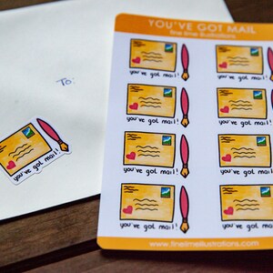 You've Got Mail Sticker Sheet | Envelope Seals | Snail Mail Stickers ...