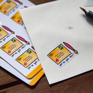 You've Got Mail Sticker Sheet | Envelope Seals | Snail Mail Stickers ...