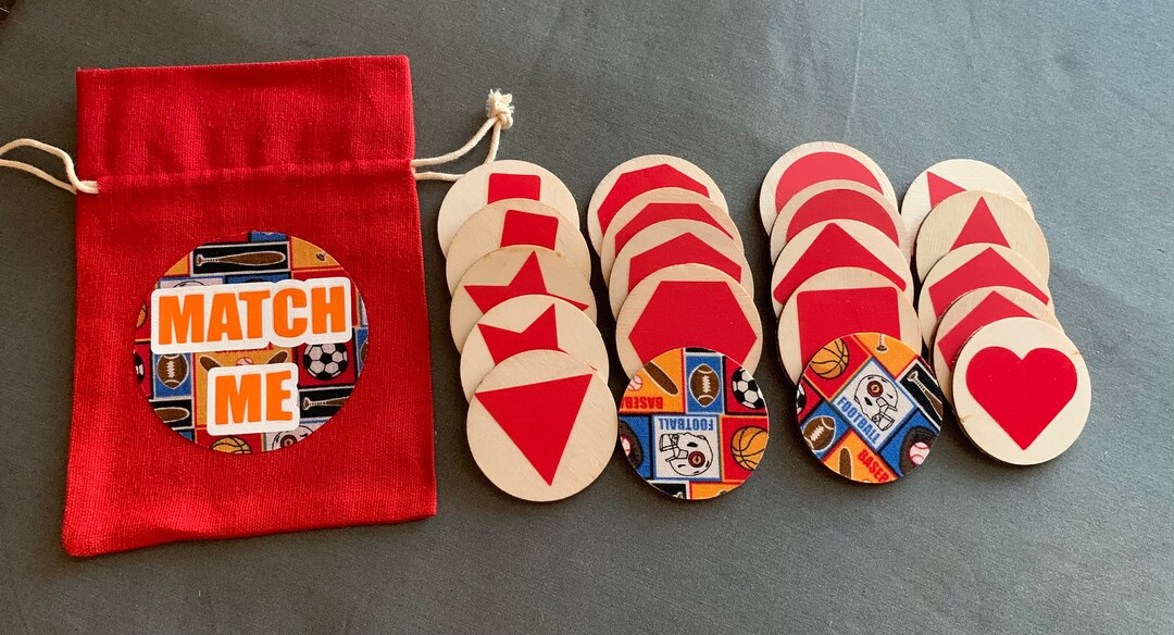 Match Me Game With Shapes - Etsy