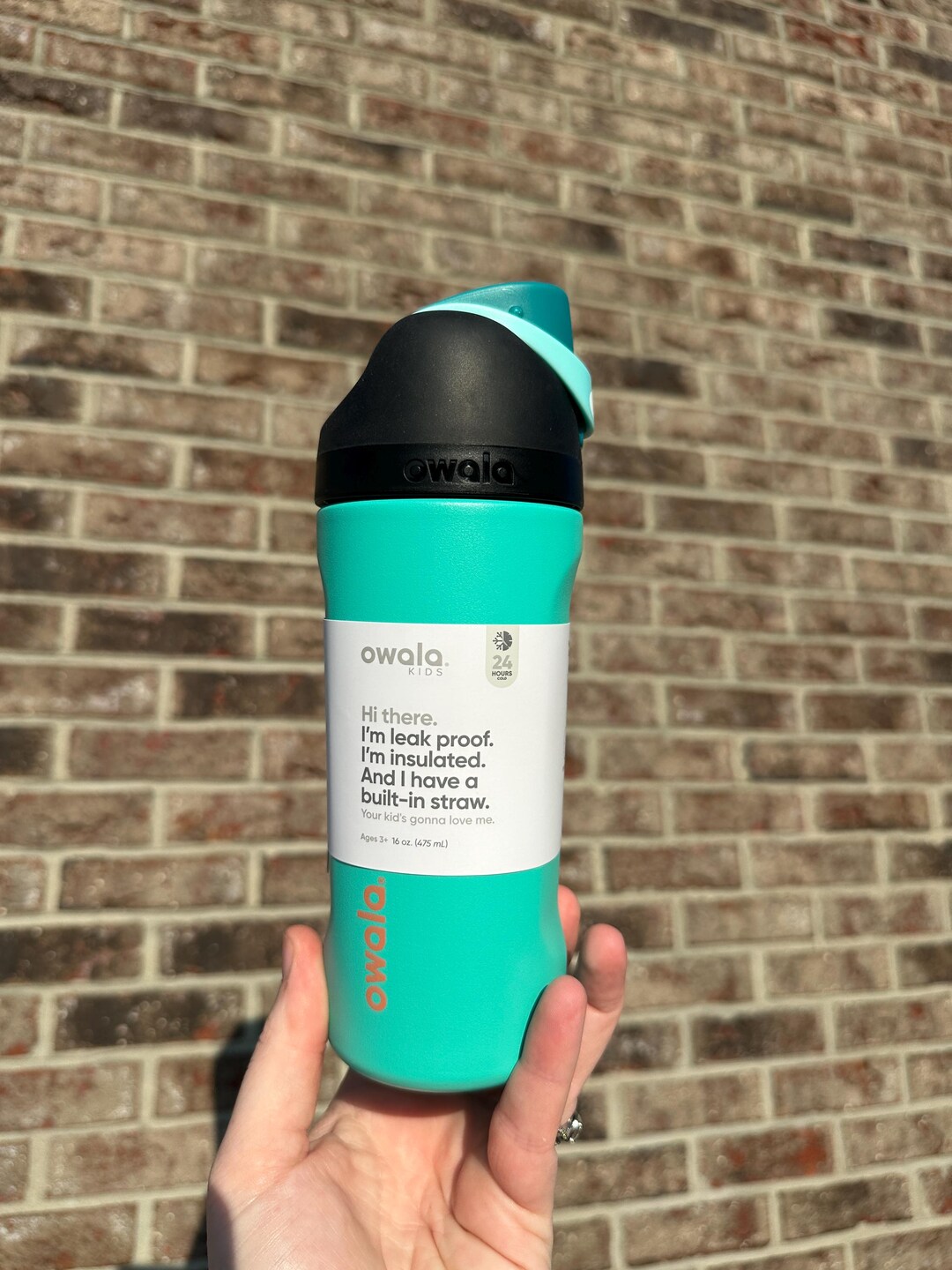 Custom Engraved Owala-teal & Black Owala-16oz Owala-engraved Owala ...