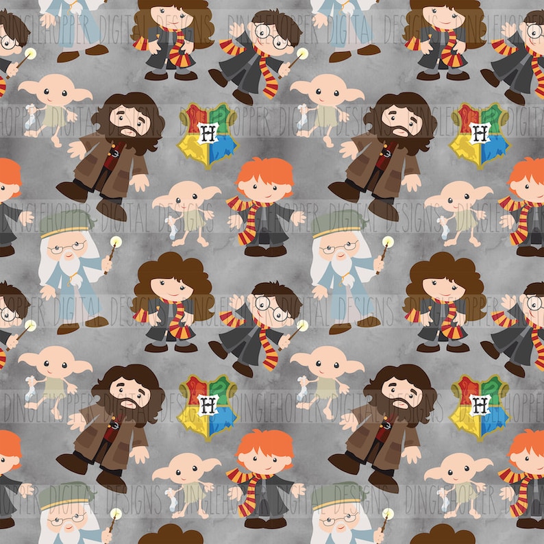 Harry Potter Pattern Harry Potter seamless Potter seamless | Etsy