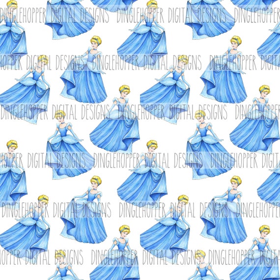 Cinderella Pattern Cinderella Seamless Cinderella Digital - Etsy