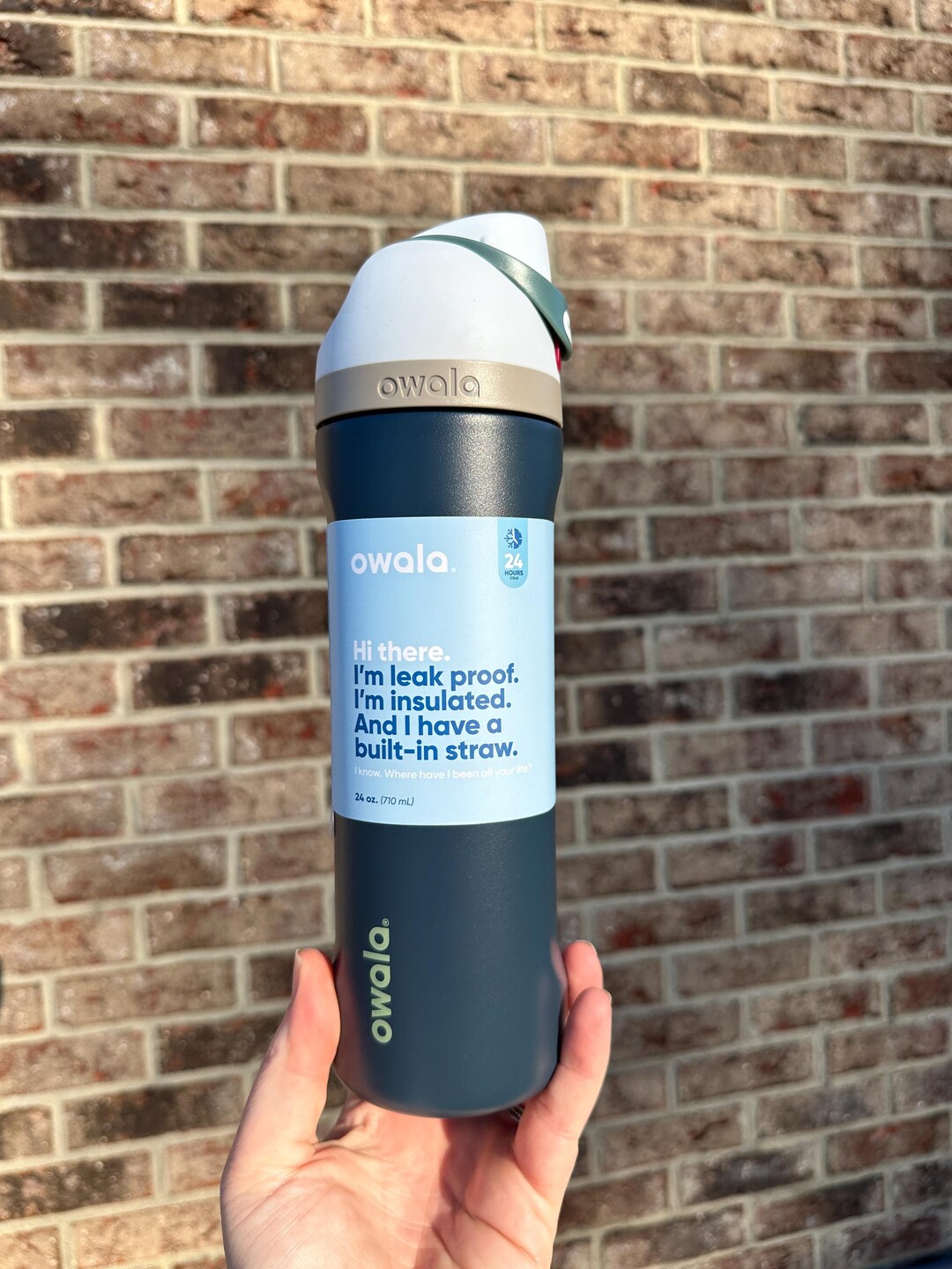 Custom Engraved Owala Bottle-navy Owala-24oz Owala-engraved Owala ...