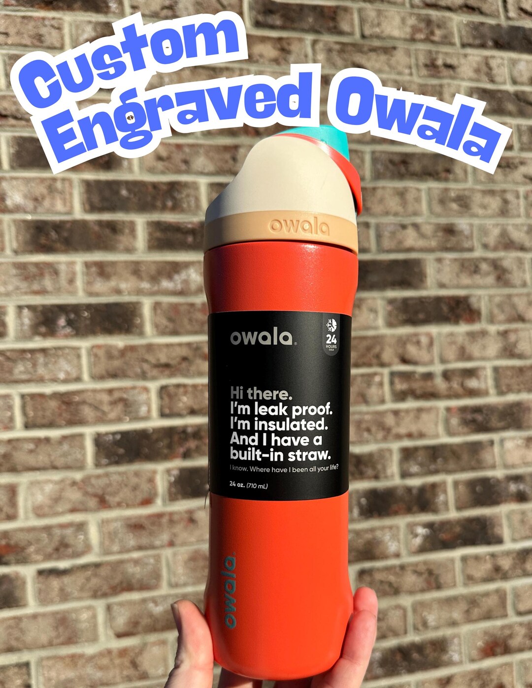 Custom Engraved Owala Bottle-moana Owala-24oz Owala-engraved Owala ...