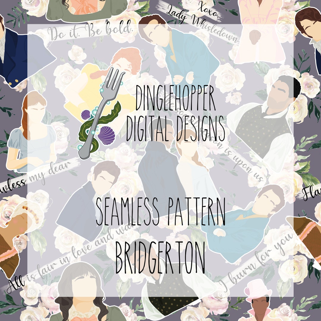 Bridgerton Seamless, Bridgerton Seamless Pattern, Bridgerton Fabric ...