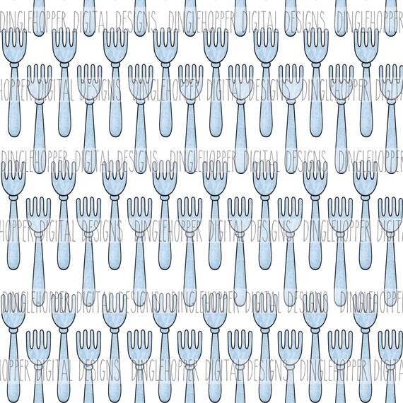 Dinglehopper Pattern Ariel Fork Seamless Dinglehopper | Etsy