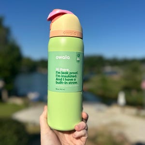 Custom Engraved Owala Bottle-limelight Owala-32oz Owala-engraved Owala ...