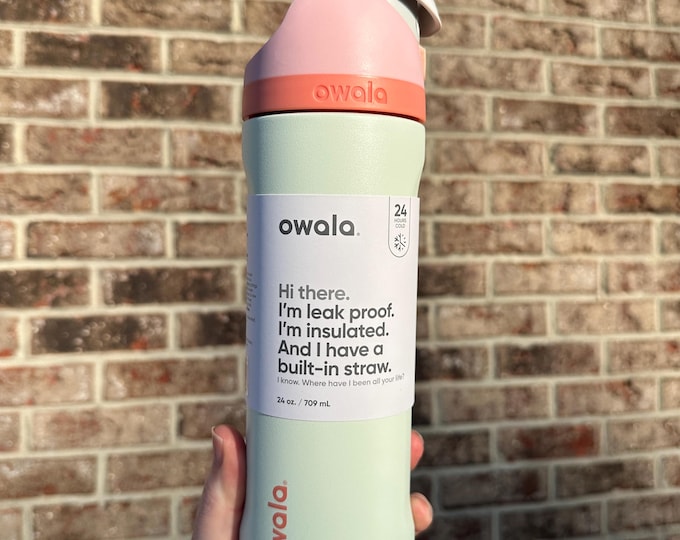 Custom Engraved Owala Bottle-minty Fresh Owala-24oz Owala-engraved ...
