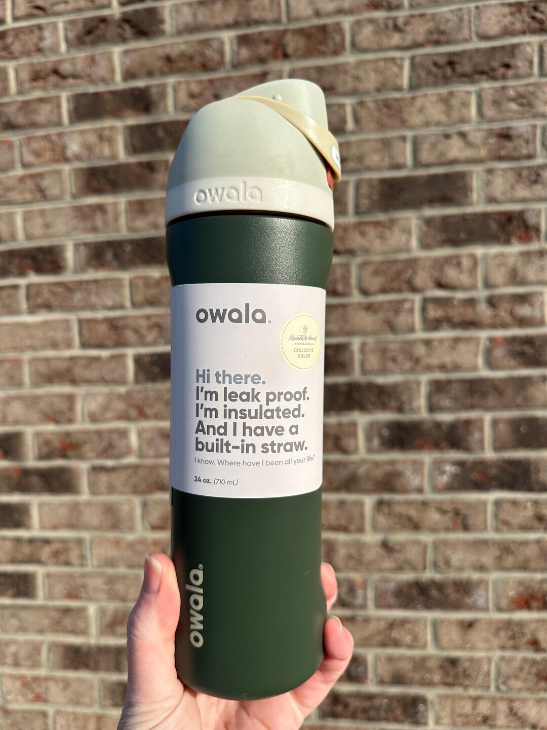 Custom Engraved Owala Bottle-hearth & Hand Owala-24oz Owala-engraved ...