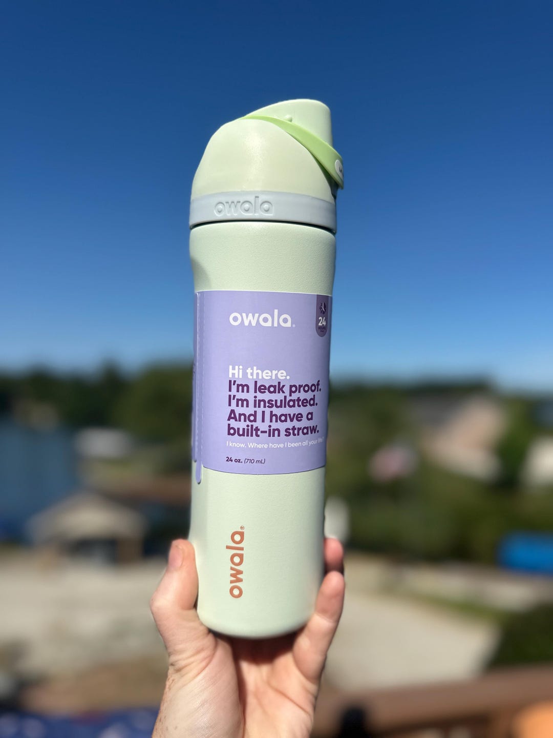 Custom Engraved Owala Bottle-mint Monochrome Owala-24oz Owala-engraved ...