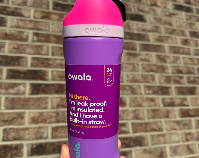 Custom Engraved Owala- Purple & Pink Owala-19oz Owala-engraved Owala ...