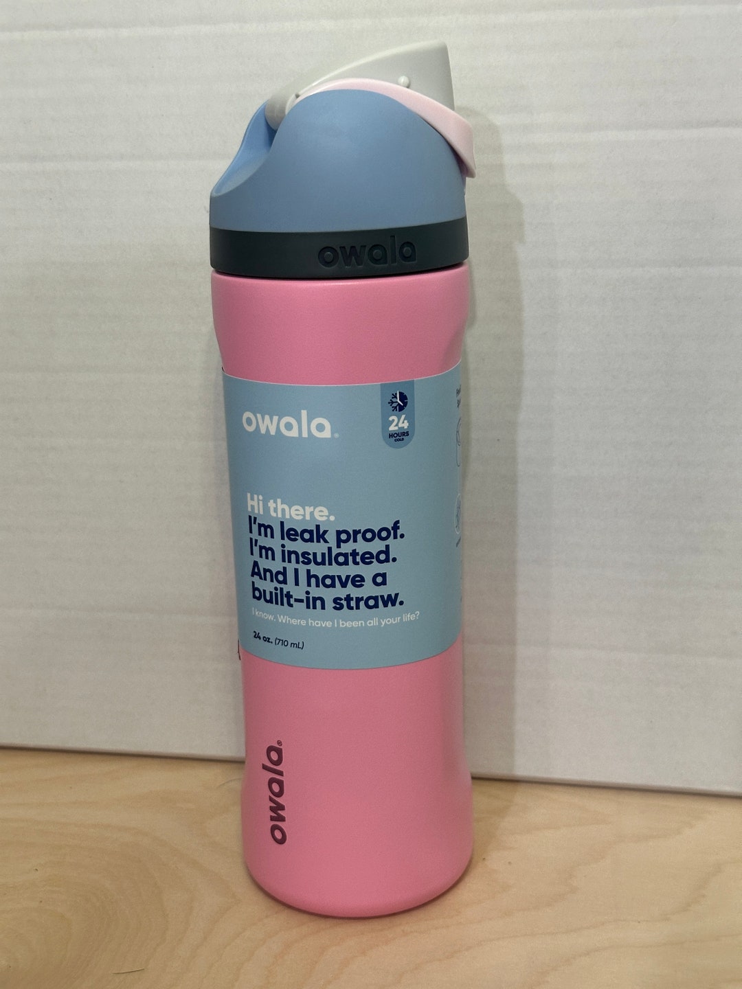 Custom Engraved Owala Bottle-pink Skies Owala-24oz Owala-engraved Owala ...