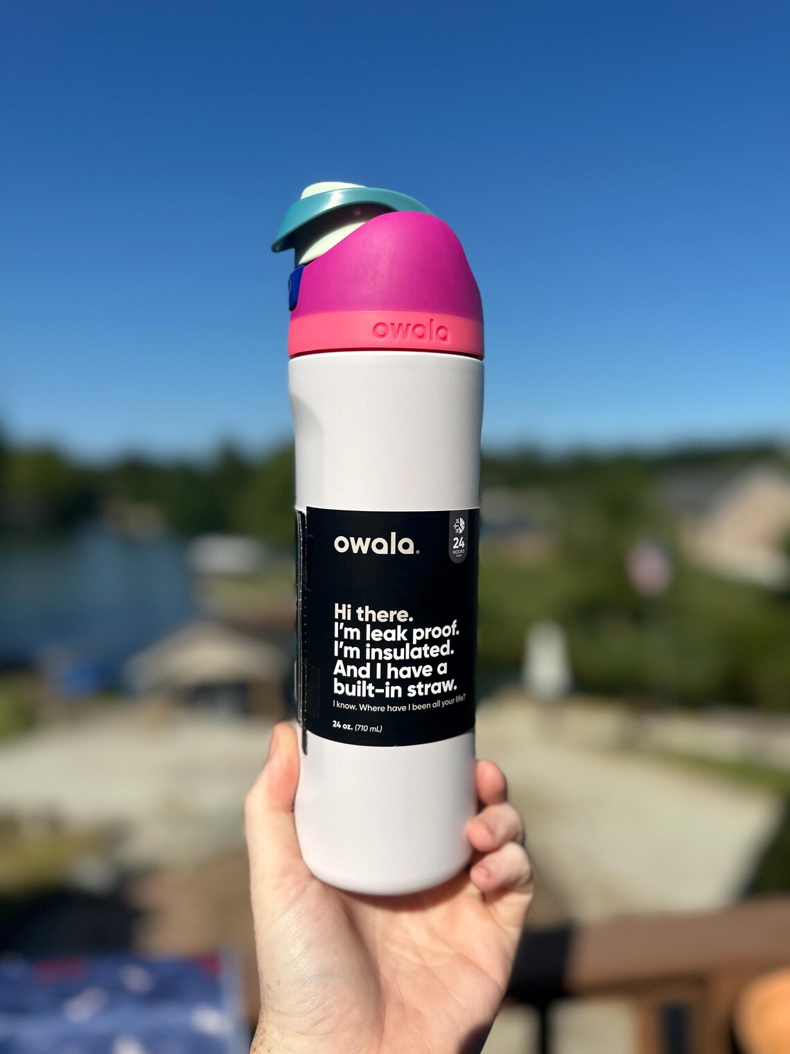 Custom Engraved Owala Bottle-pink Owala-24oz Owala-engraved Owala ...