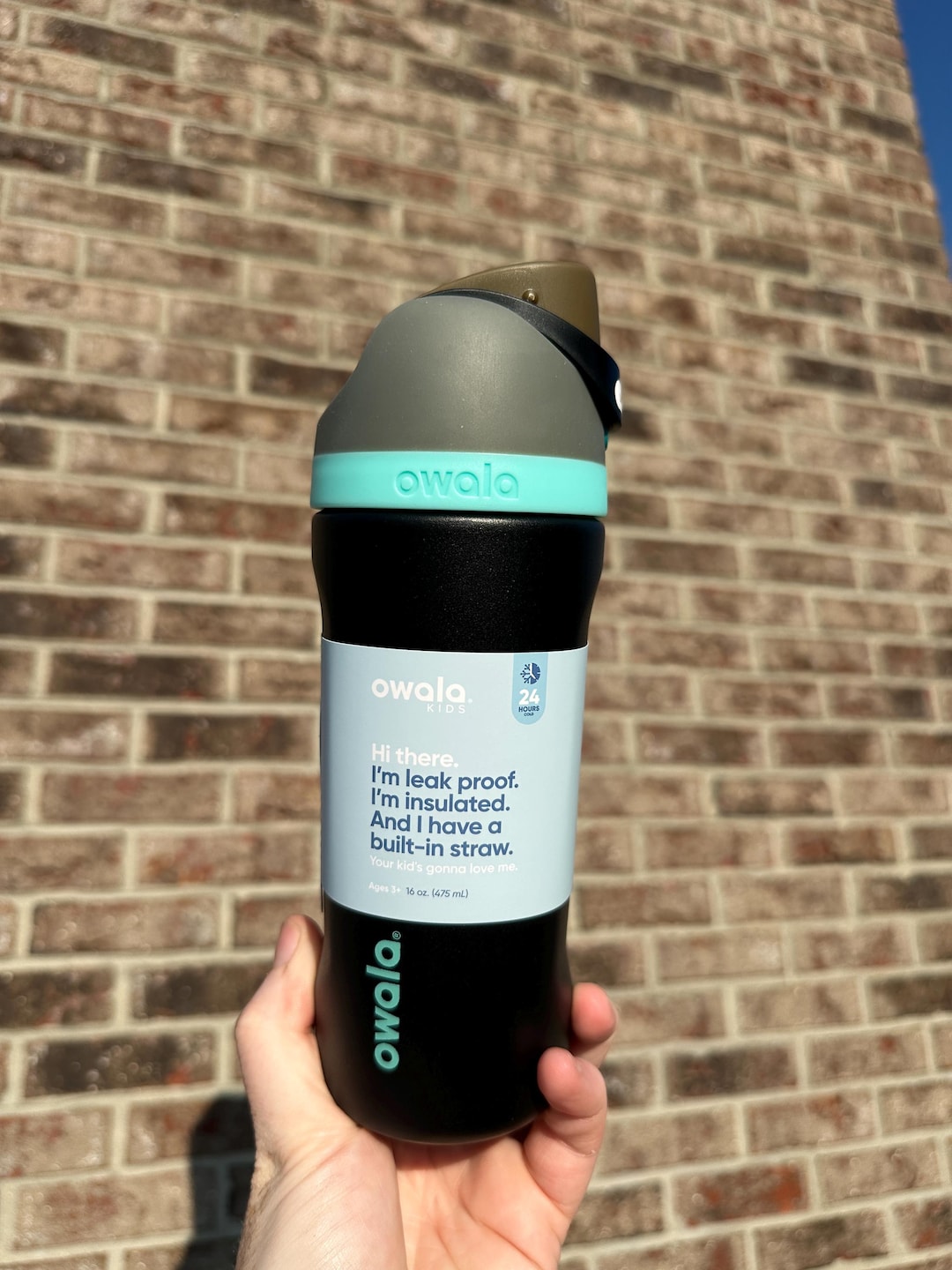 Custom Engraved Owala-teal & Black Owala-16oz Owala-engraved Owala ...