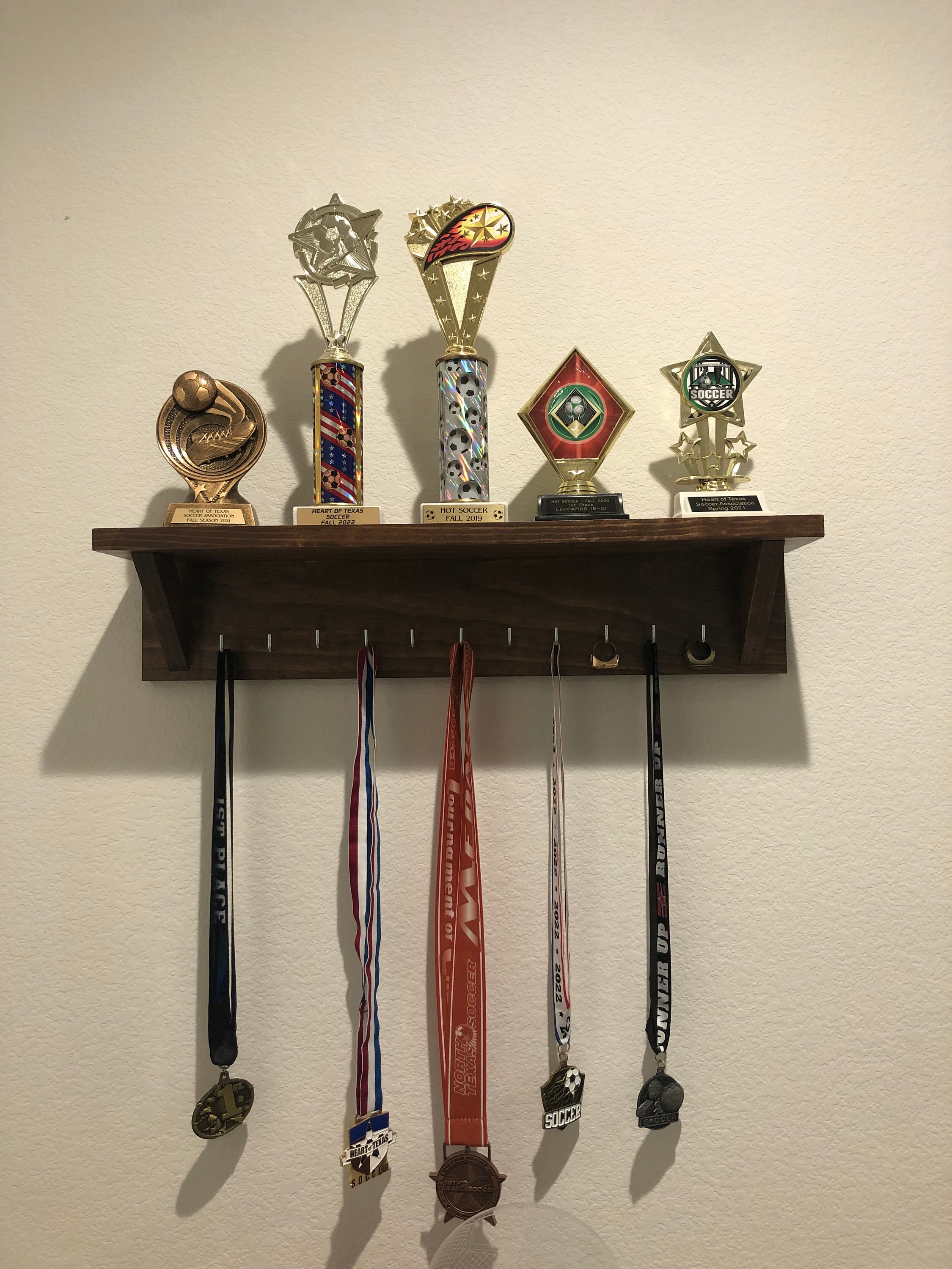 Handmade Trophy Shelf, Painted Solid Hardwood - Etsy