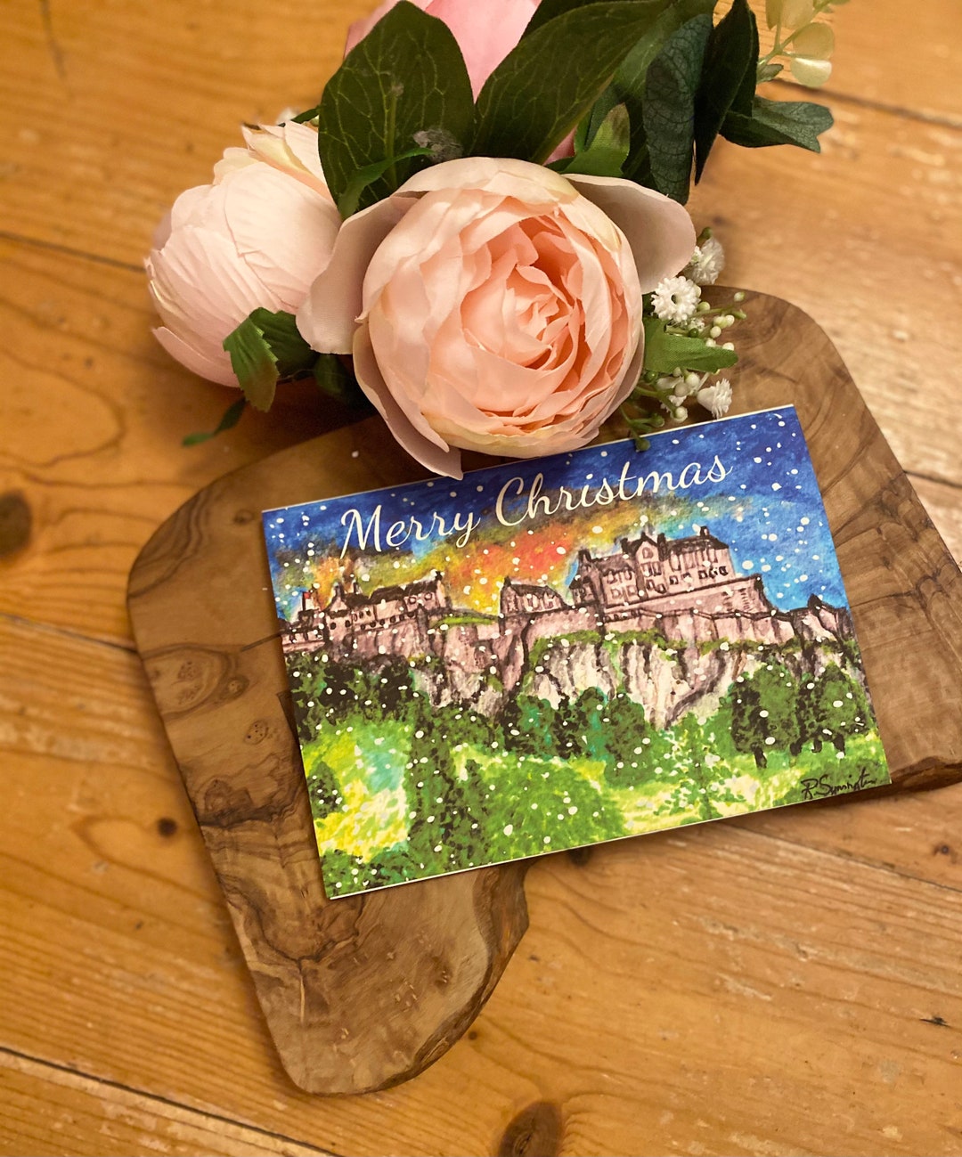 Edinburgh Castle Card Scottish Christmas Cards Edinburgh Celtic ...