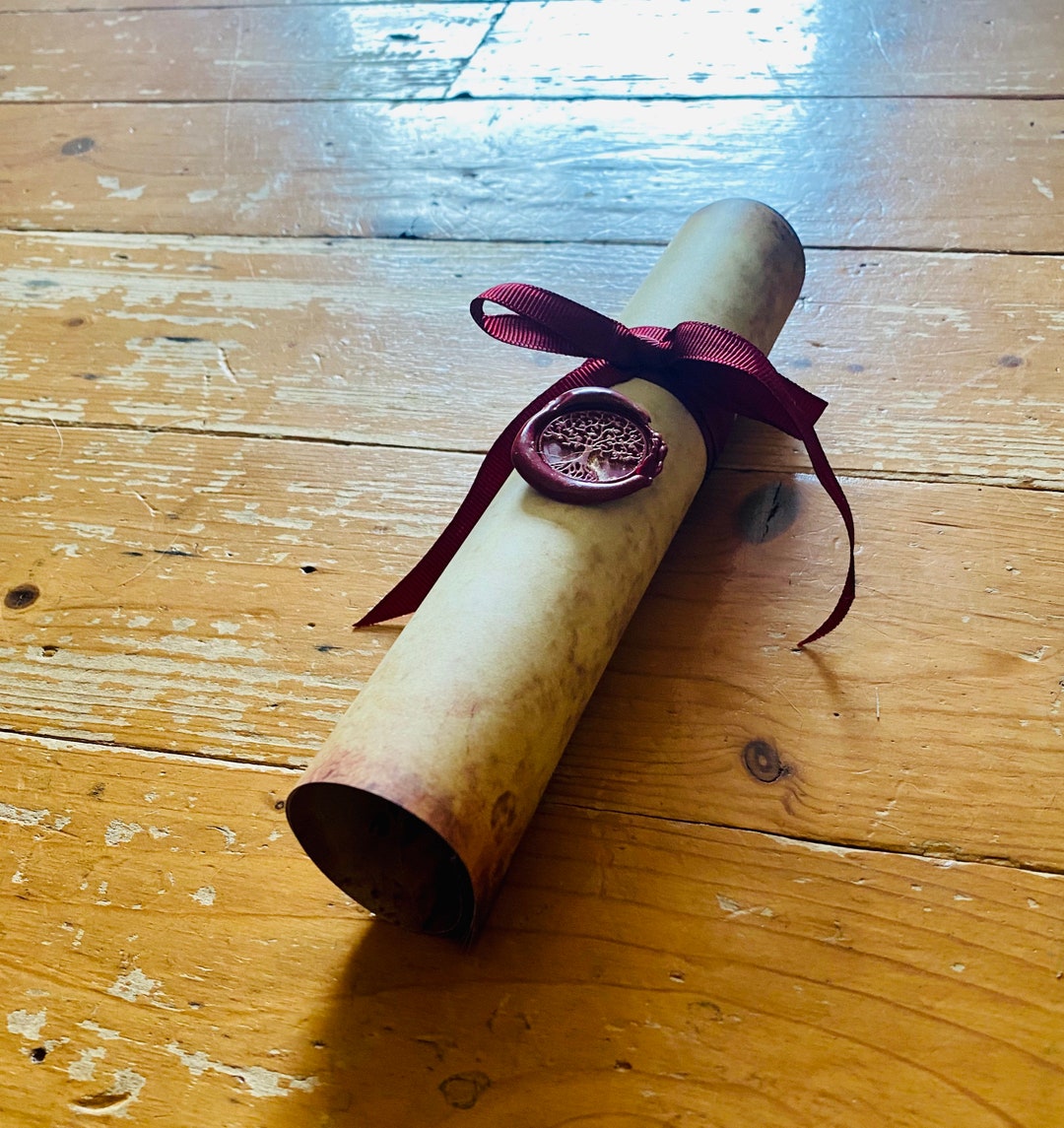 Custom Scroll Luxury Personalised Love Letter Vintage Scroll Mock ...