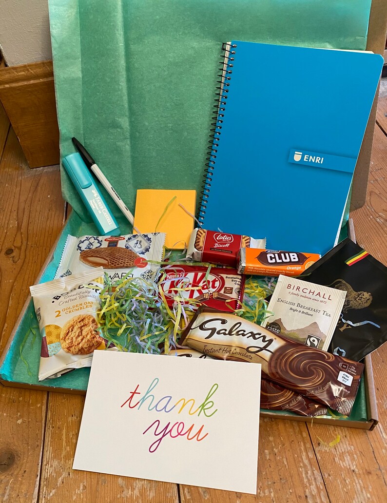 Work treats work hamper employee appreciation gift hug in a | Etsy