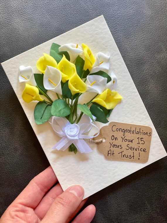 Personalised 3D Card Friendship Card Service Card Handmade | Etsy