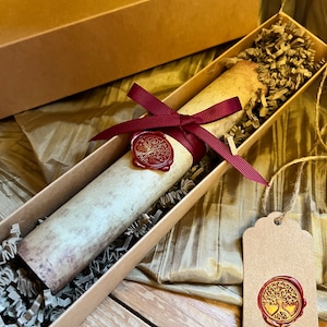 Scroll in a Box Vintage Love Letter Proposal Scroll Personalised Love ...