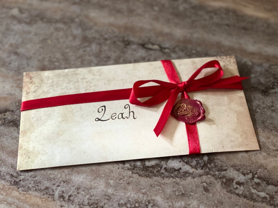 Vintage Personalised Love Letter Customised Certificate Mock ...