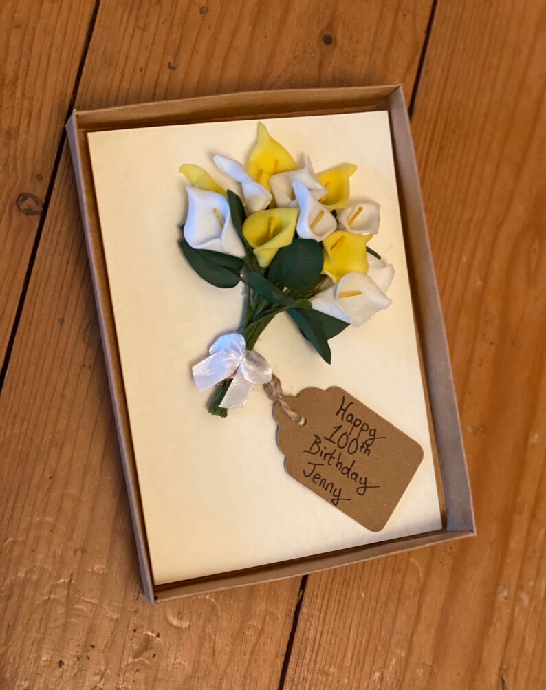 Tarjeta 3D personalizada tarjeta amistad lily amigos hechos a | Etsy