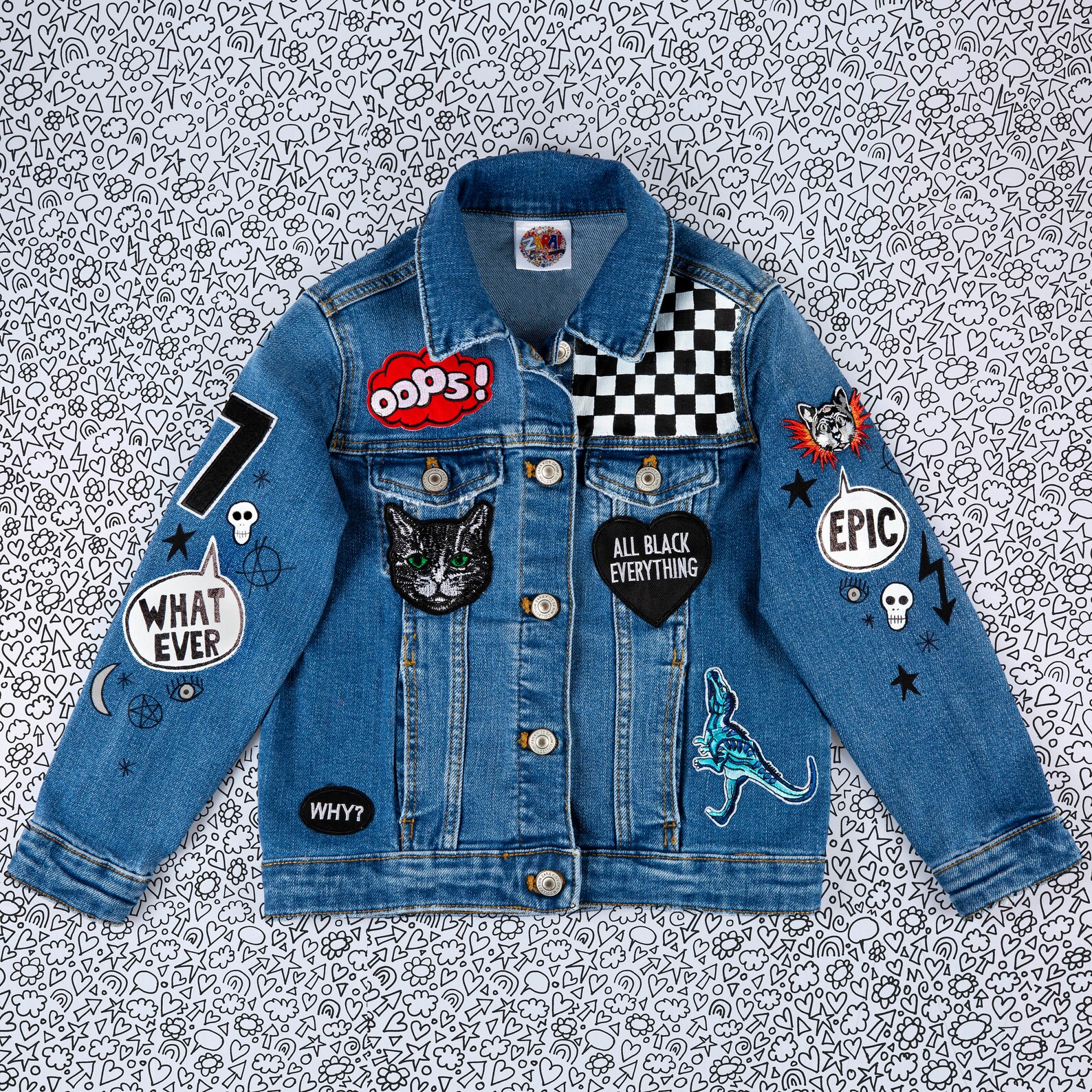 REBEL DENIM JACKET Hand Painted Personalised Alternative Punk - Etsy