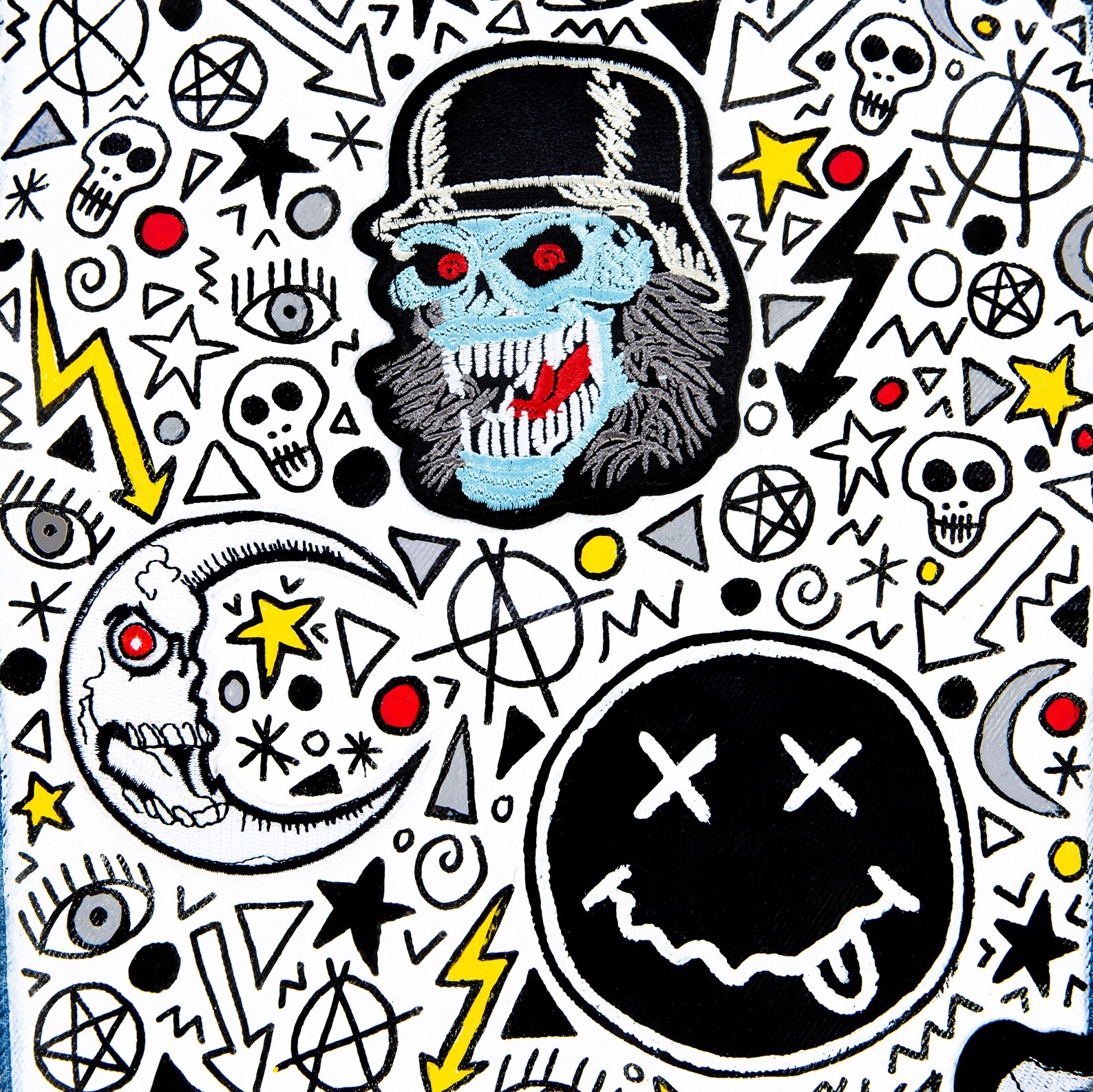 REBEL DENIM JACKET Hand Painted Personalised Alternative Punk - Etsy