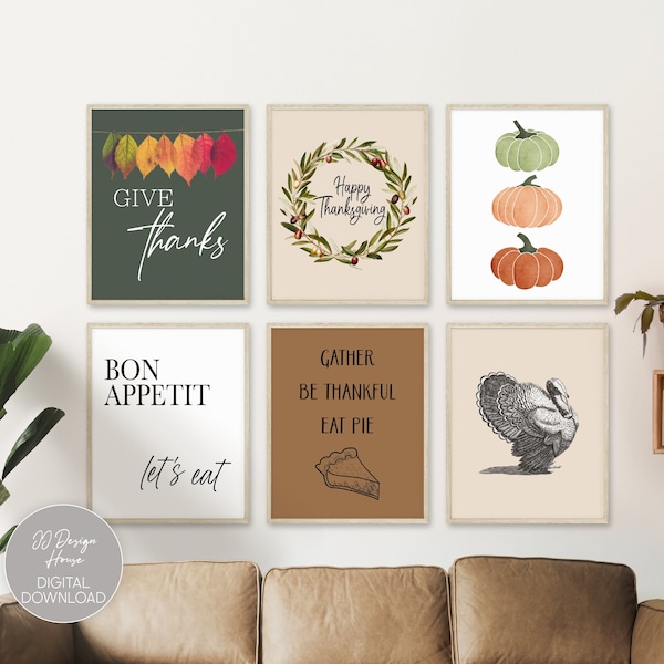 Thanksgiving Wall Decor - Etsy