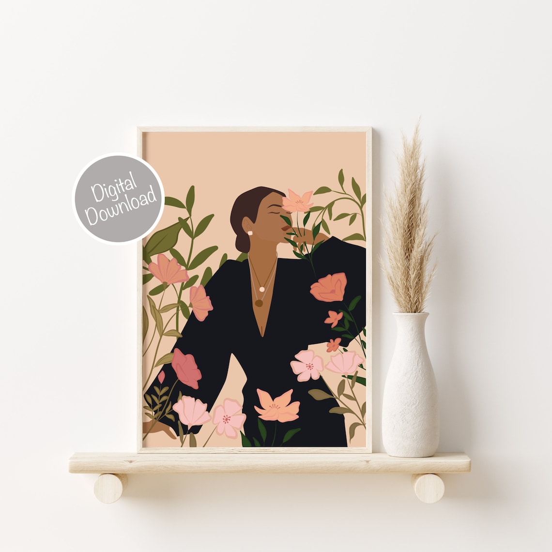 PRINTABLE Wall Art Woman Illustration Print Fashion - Etsy