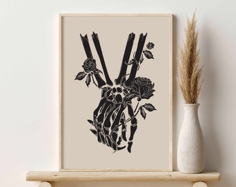 Skeleton Hand Wall Mount - Etsy