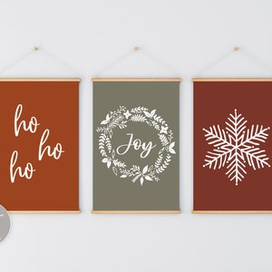 Christmas Printable Wall Art, Christmas Print Set of 8 Prints ...